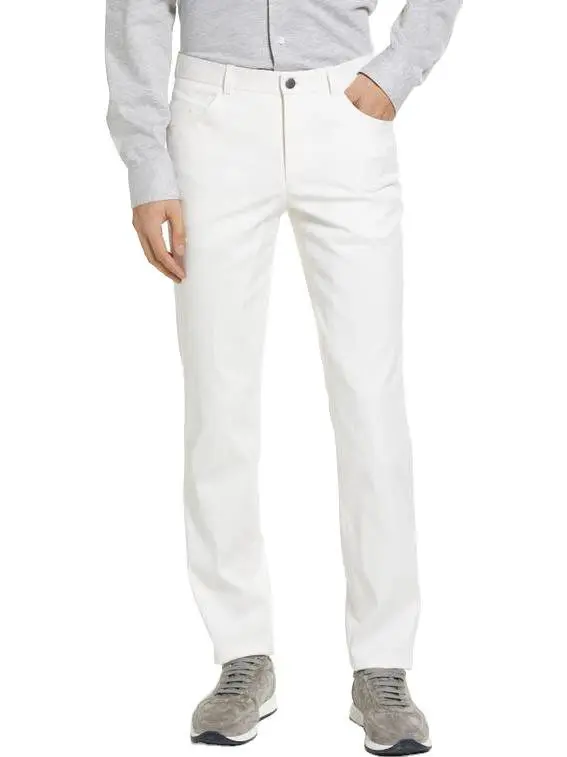 JACK VICTOR Sage Five-pocket Pants - White