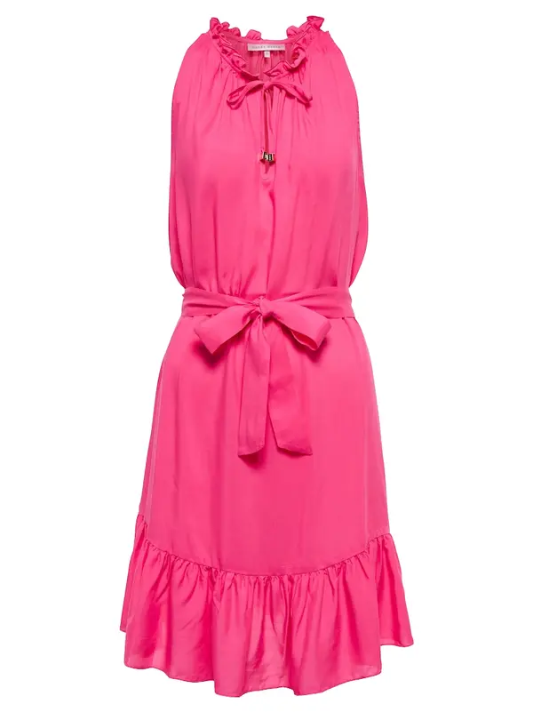 Heidi Klein Self-tie Ruffled Mini Dress - Pink