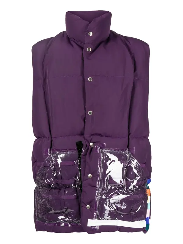 TAKAHIROMIYASHITA THESOLOIST. Quilted Gilet - Purple