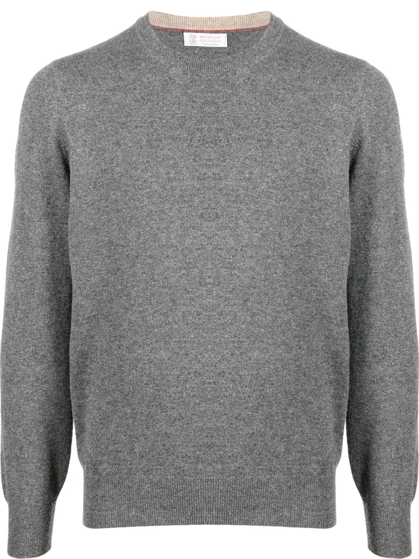 Brunello Cucinelli Crew-neck Cashmere Jumper - Grey