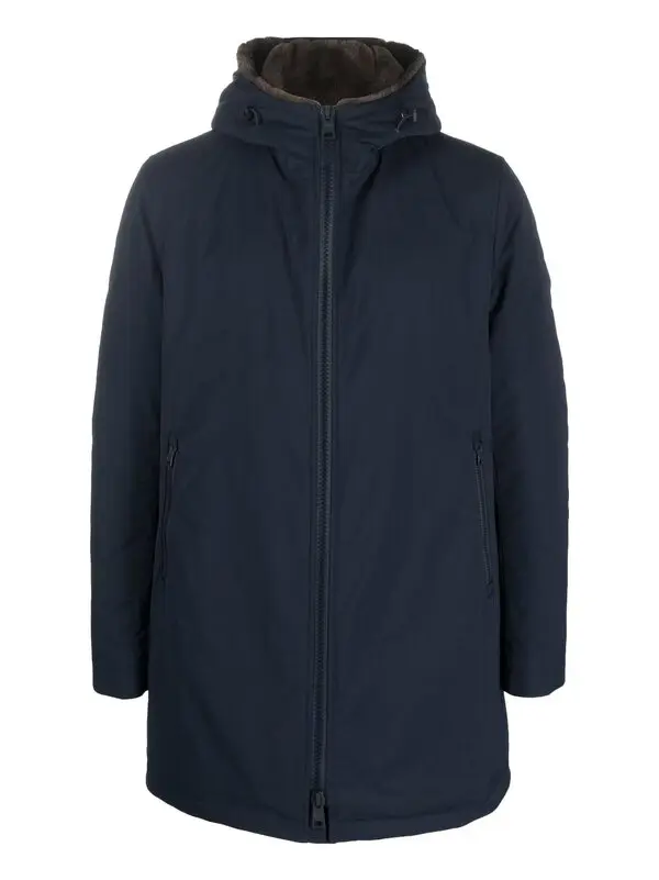 Herno Hooded Parka Jacket - Blue