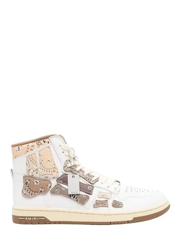 Amiri Bandana Panelled Sneakers - White