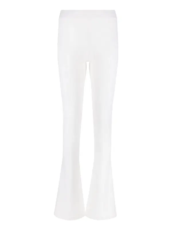 TOM FORD Flared Cashmere Knit Trousers - White