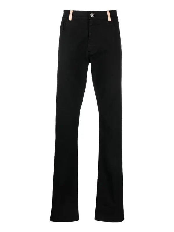 BILLIONAIRE Mid-rise Straight Leg Jeans - Black