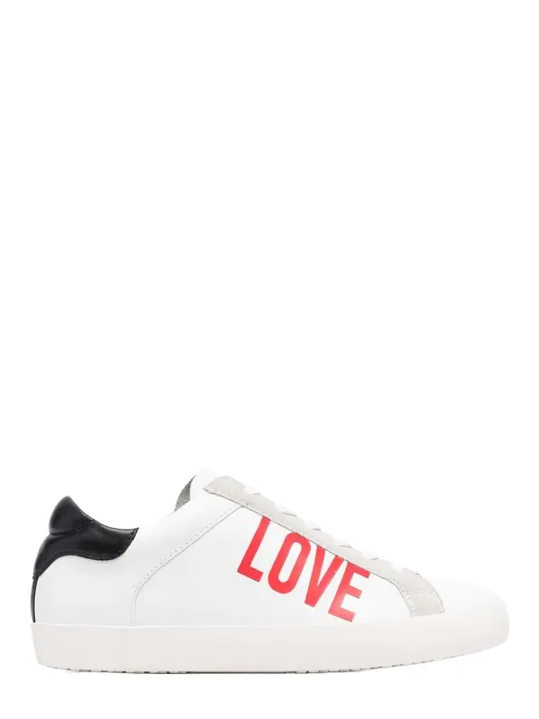 Moschino Logo-print Low-top Sneakers - White