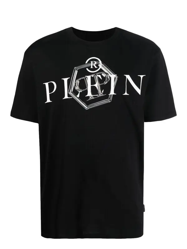Philipp Plein Logo-print Cotton T-shirt - Black