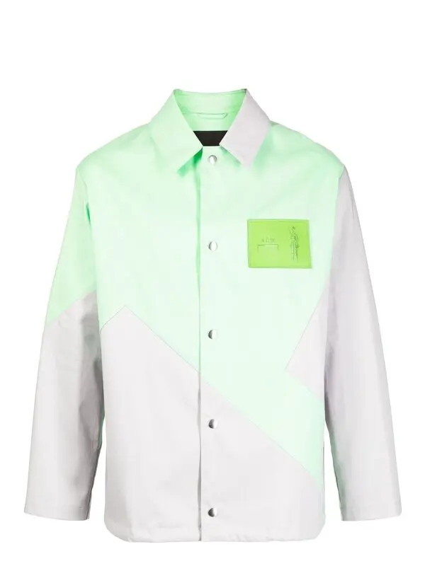 A-COLD-WALL* Geometric Panelled Shirt - Green