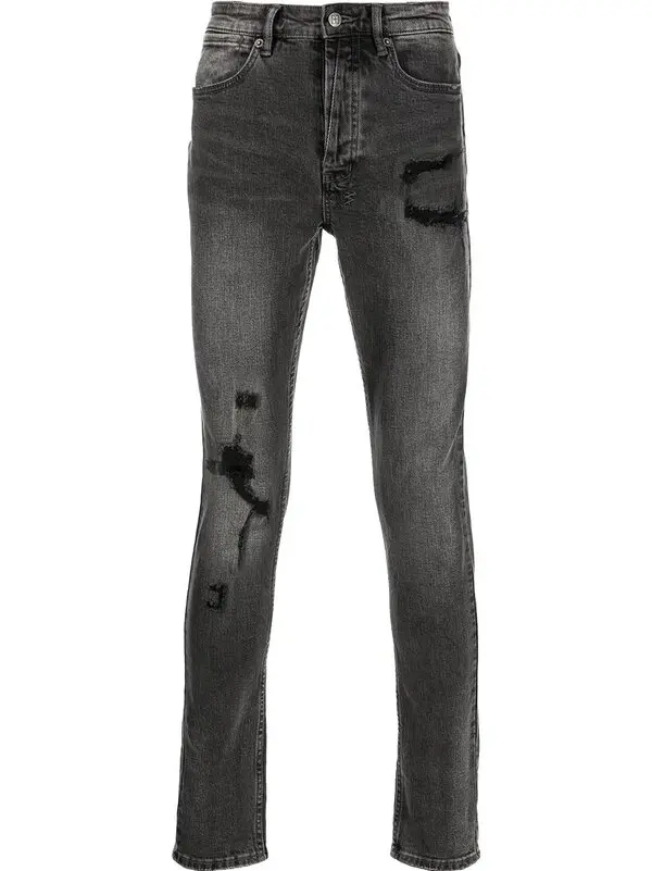 Ksubi Skinny Jeans With Distressed Details - Black