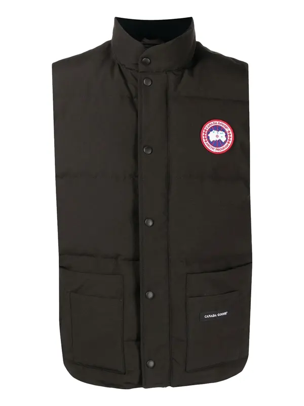 Canada Goose Logo-patch Padded Gilet - Black