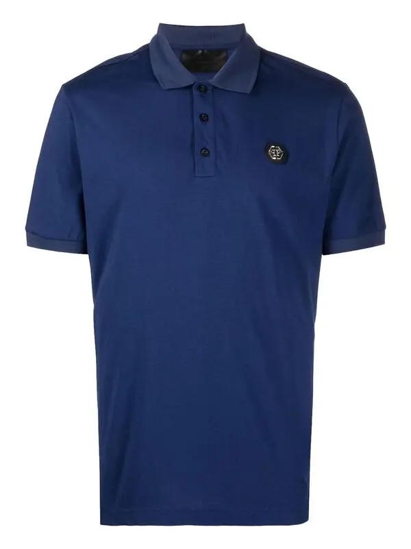 Philipp Plein Short Sleeve Polo Shirt - Blue