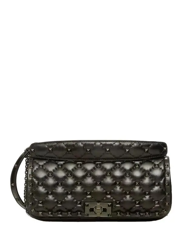 Valentino Garavani Rockstud Spike Shoulder Bag - Black