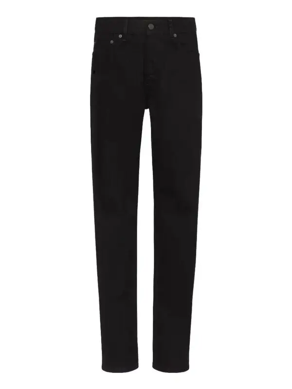 Valentino Garavani Slim-fit Dark-wash Jeans - Black