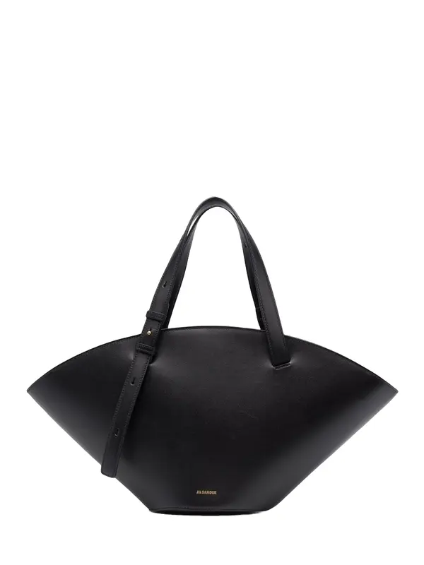 JIL SANDER Logo-print Tote Bag - Black