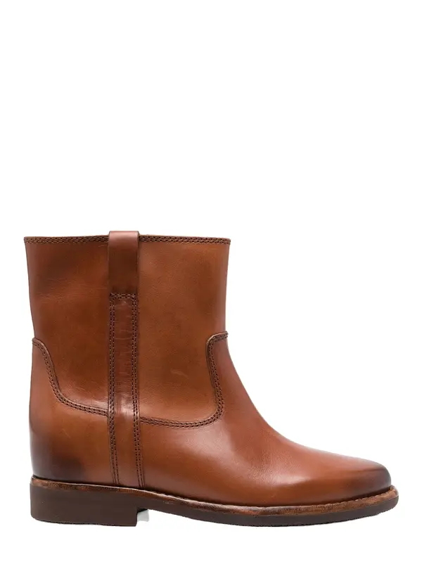 Isabel Marant Susee Leather Ankle Boots - Brown
