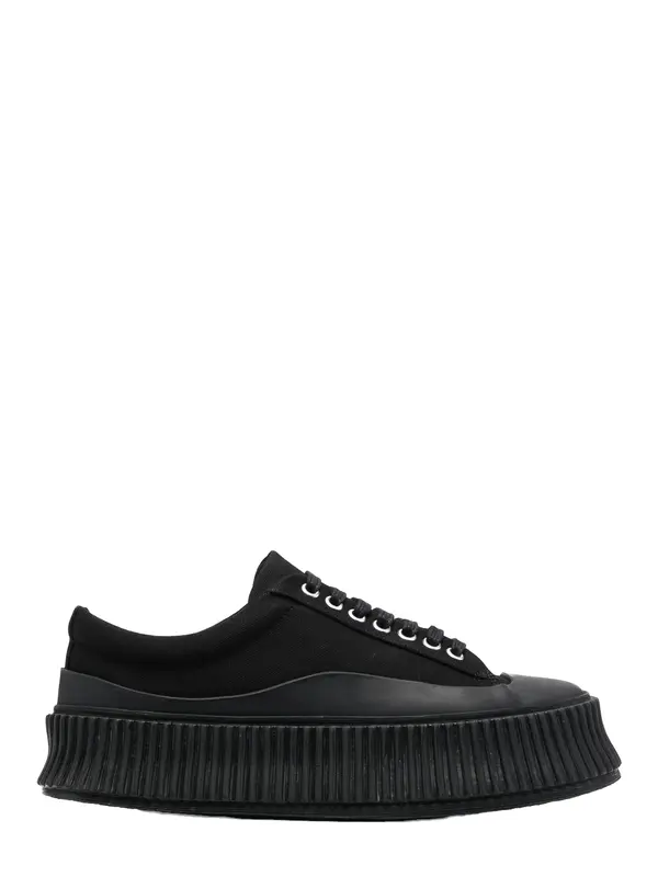 JIL SANDER Low-top Lace-up Sneakers - Black
