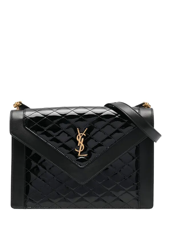 Saint Laurent Gaby Quilted Shoulder Bag - Black