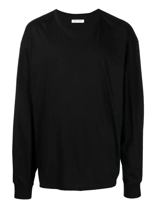 TRIBE AND TRUE Crew-neck T-shirt - Black