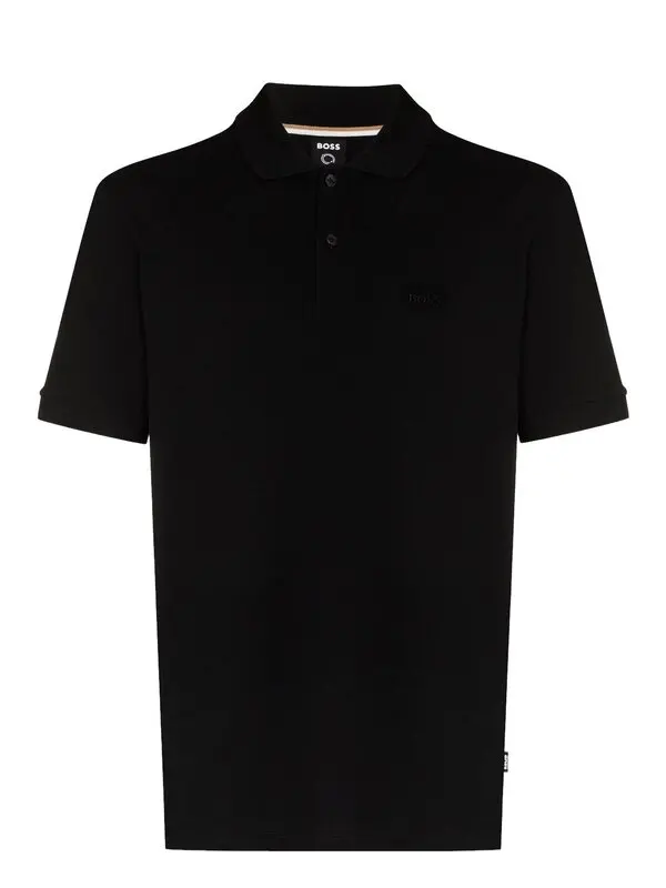 BOSS Pallas Embroidered-logo Polo Shirt - Black