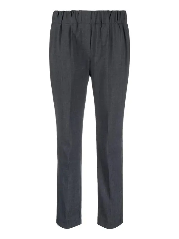 Brunello Cucinelli Cropped Tailored Trousers - Grey