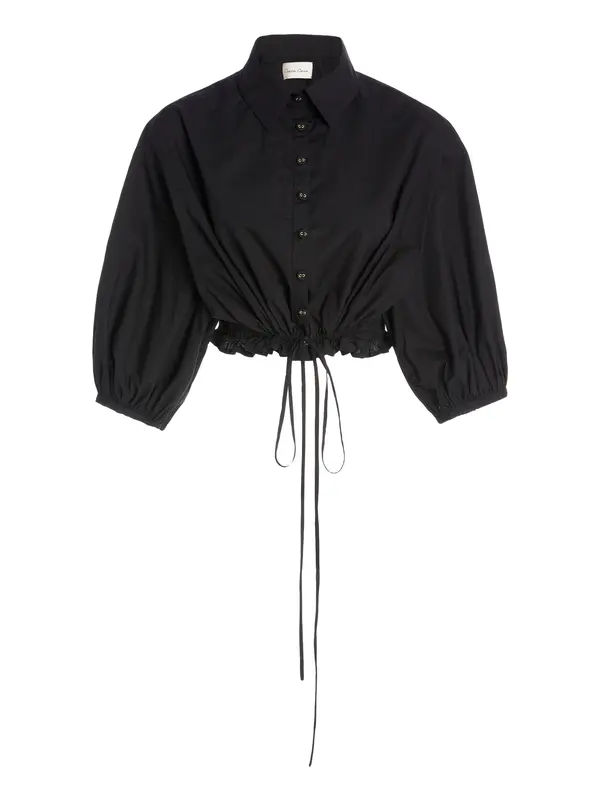 Cara Cara Hutton Cotton Top - Black