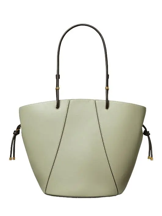 Tory Burch Leather Tote - Pine Frost