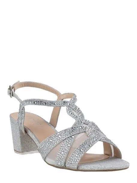 PARADOX LONDON PINK Nadia Block Heel Sandal - Silver
