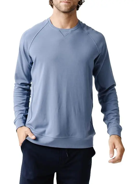 Cozy Earth Ultrasoft Crewneck Sweatshirt - Blue
