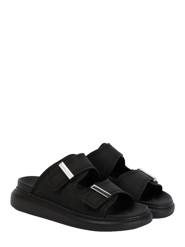 Alexander McQueen Rubber Slides - Black