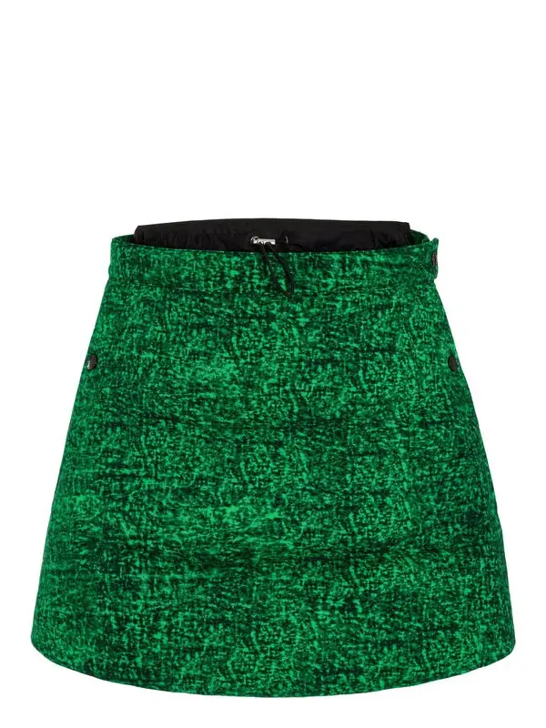 Moncler 1 Jw Anderson Quilted Mini Skirt - Green