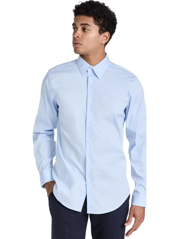Theory Sylvain Good Cotton Shirt - Olympic