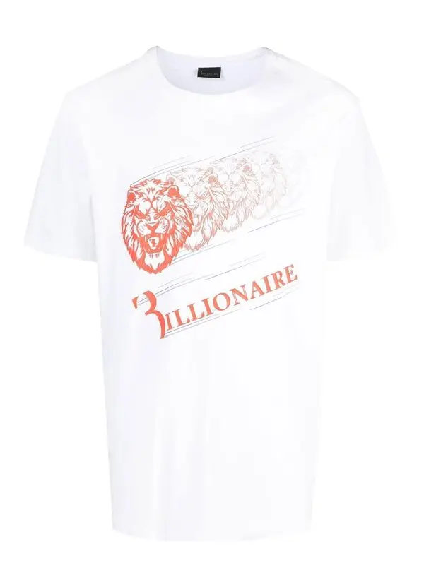 BILLIONAIRE Logo-print Cotton T-shirt - White