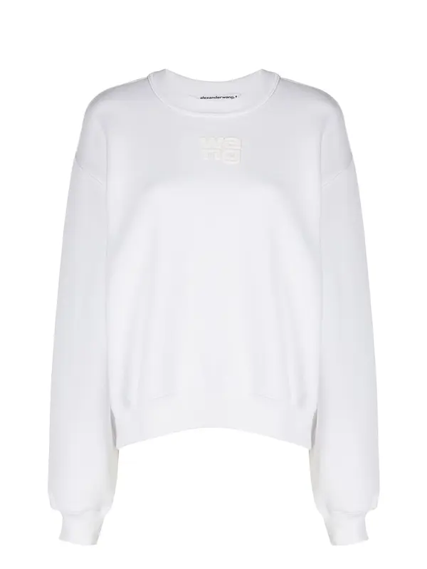 Alexander Wang Logo-print Sweatshirt - White