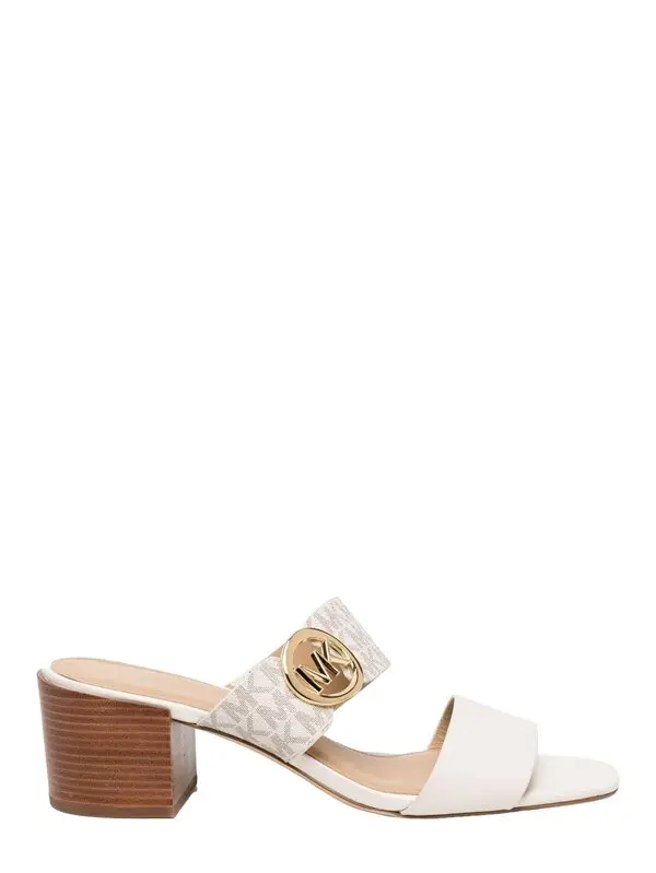 Michael Kors Logo-plaque Mules - Brown