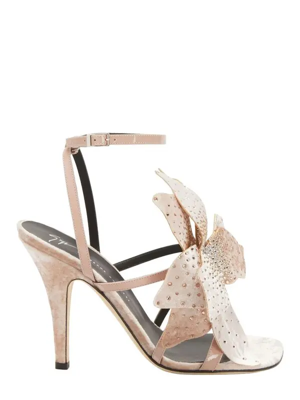 GIUSEPPE ZANOTTI Florant Floral-motif Sandals - Pink