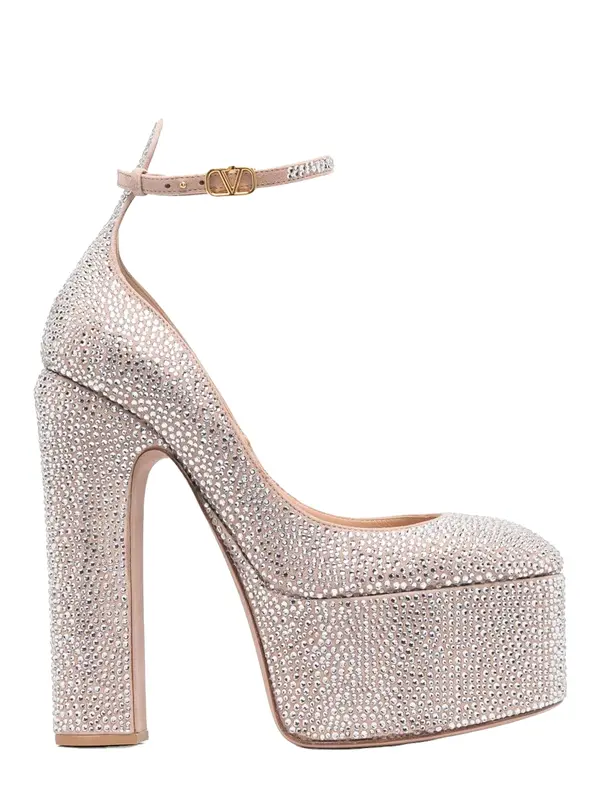 Valentino Garavani Tan-go 155mm Platform Pumps - Silver