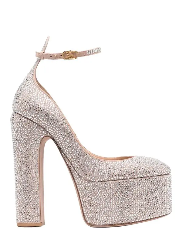 Valentino Garavani Tan-go 155mm Platform Pumps - Silver