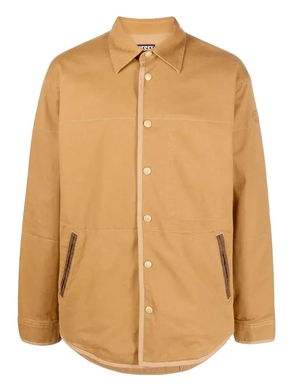 DIESEL® S-doves Twill Shirt Jacket - Neutrals