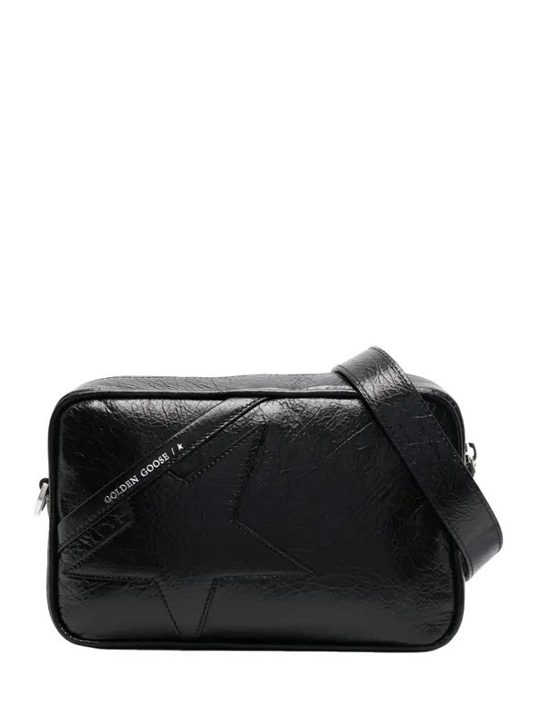 GOLDEN GOOSE Star Leather Shoulder Bag - Black