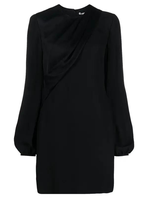Stella McCartney Draped Fitted Minidress - Black