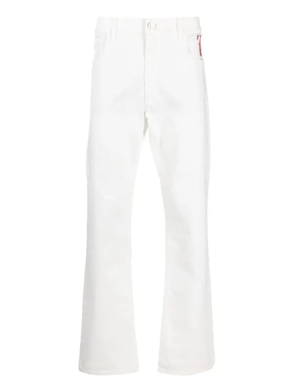 BILLIONAIRE Lion Straight-leg Jeans - White