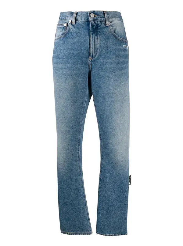 Off-White Loose-fit Straight Leg Jeans - Blue