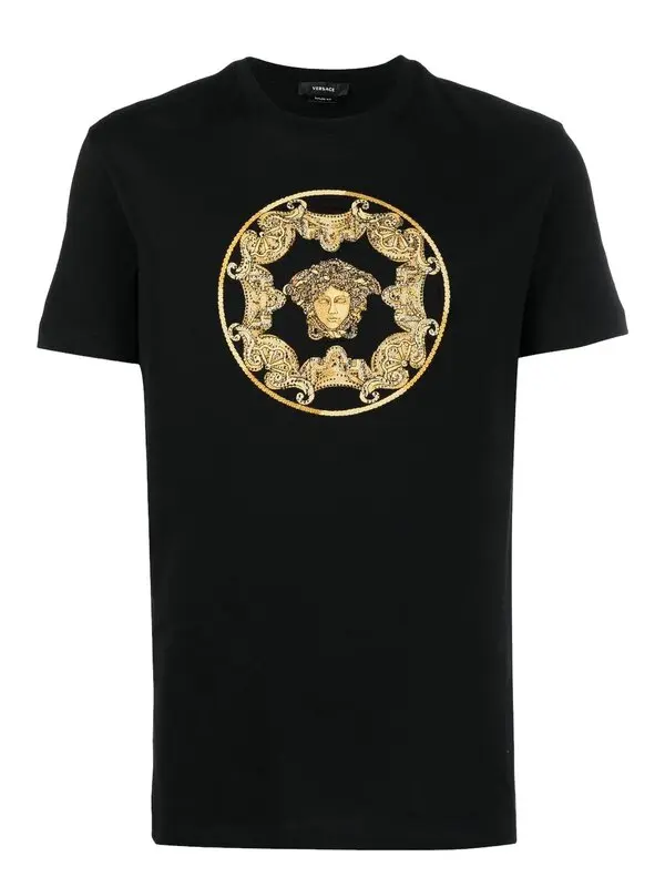 Versace Medusa Head Organic Cotton T-shirt - Black