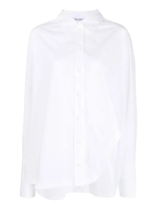 Attico Diana Asymmetric Shirt - White