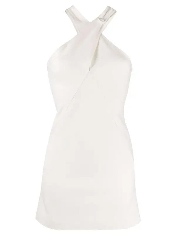 COURREGES Halterneck Mini Dress - White