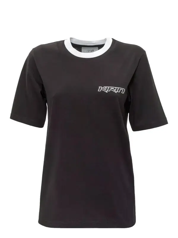 Kirin Cotton Logo Print T-shirt - Black