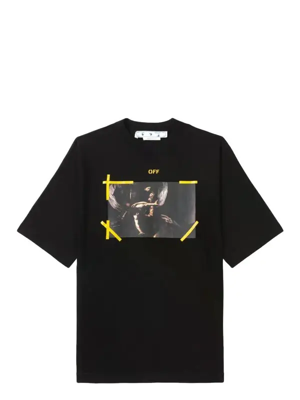 Off-White Caravaggio-print T-shirt - Black White