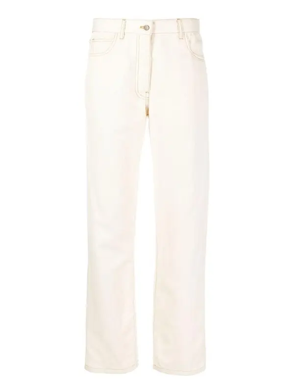 Giuliva Heritage Thedan High-rise Straight Jeans - White