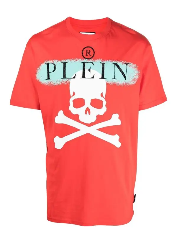 Philipp Plein Short Sleeve T-shirt - Red