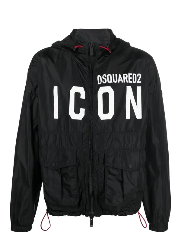 Dsquared2 Icon Logo-print Jacket - Black