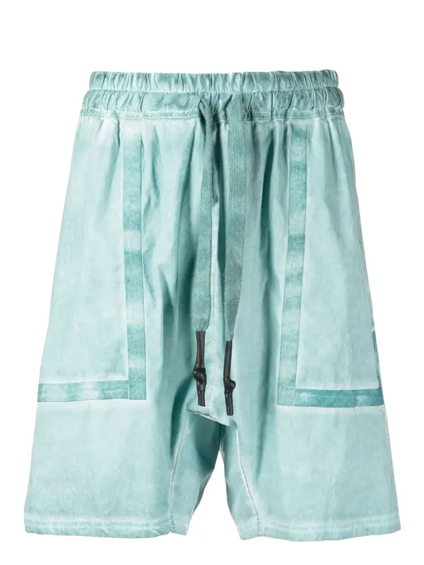ISAAC SELLAM EXPERIENCE Panelled Knee-length Shorts - Green